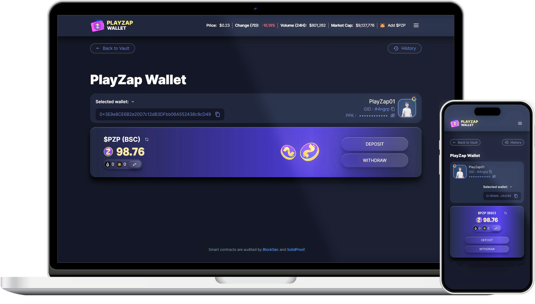PlayZap Wallet
